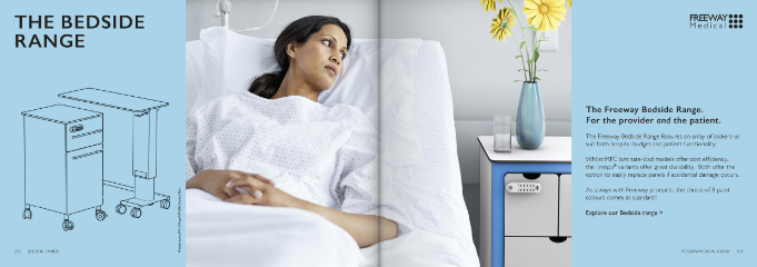 FW160 Bedside Locker - Trespa | Freeway Medical